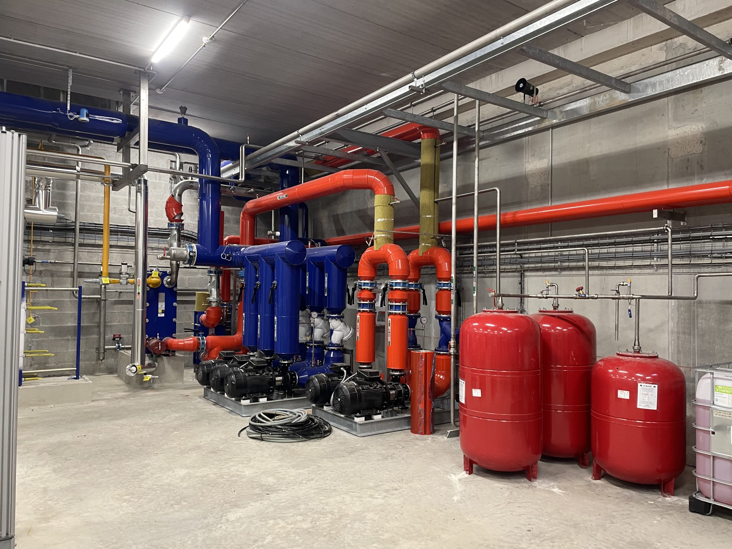 Réalisation d’une nouvelle salle des machines NH3 - Arrea, tuyauterie ...